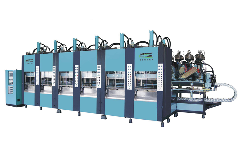 China Full Automatic double colors EVA foaming injection moulding ...